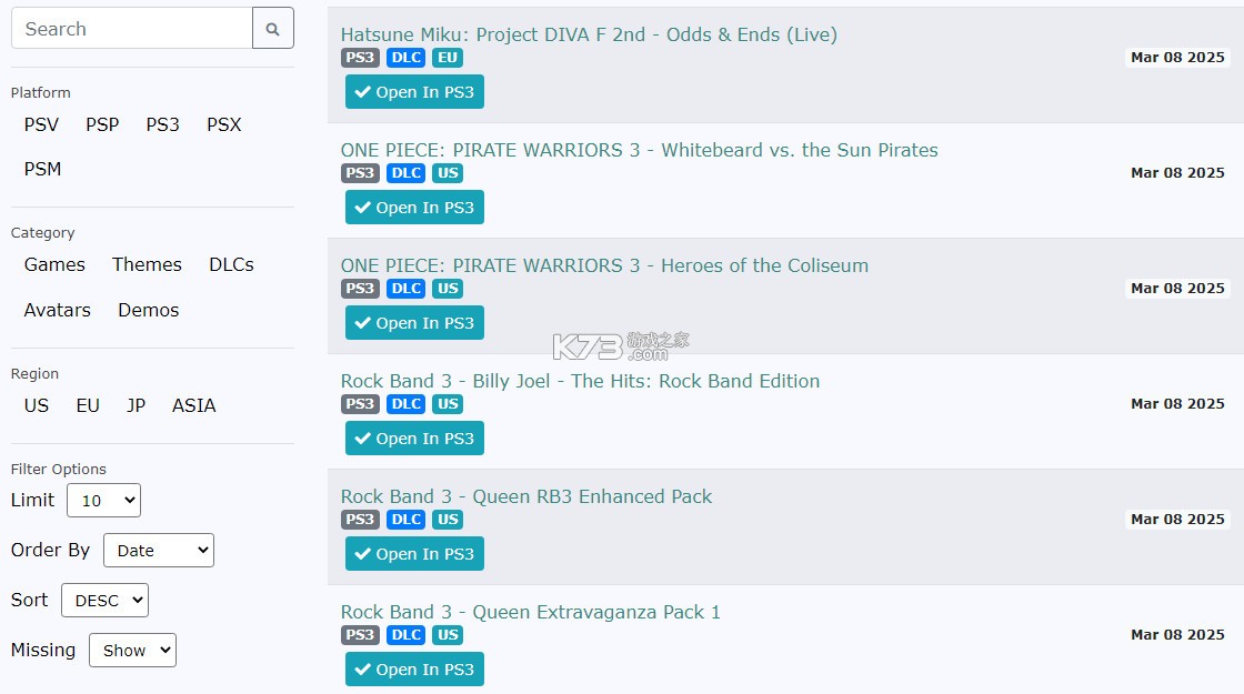 pkgj黑商店下载大全[含pc|psp|psv|ps3]-NPS pkgi黑商店下载v1.2.4tsv文件-k73游戏之家